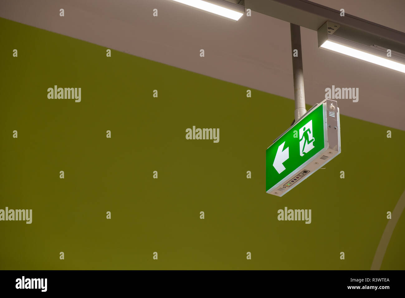 Fire safety exit box hi-res stock photography and images - Alamy
