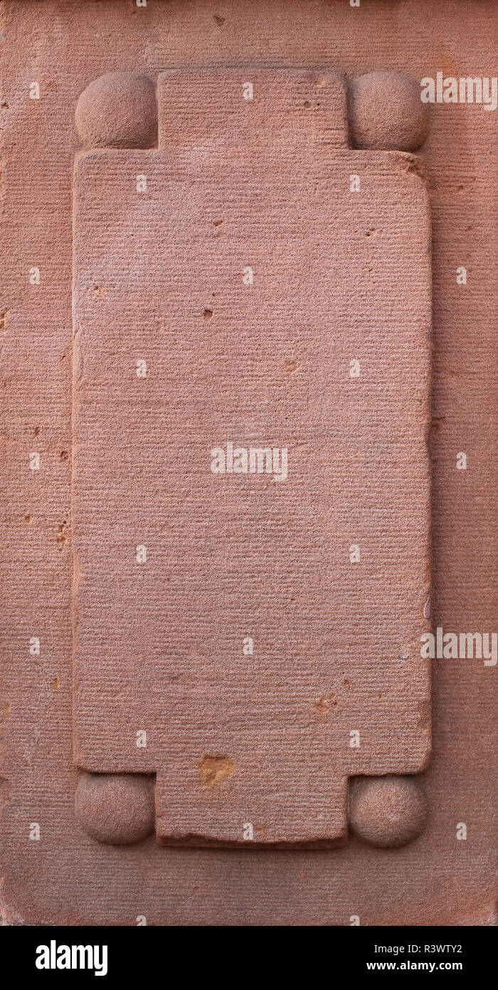 old stone tablet (sandstone),text area Stock Photo - Alamy