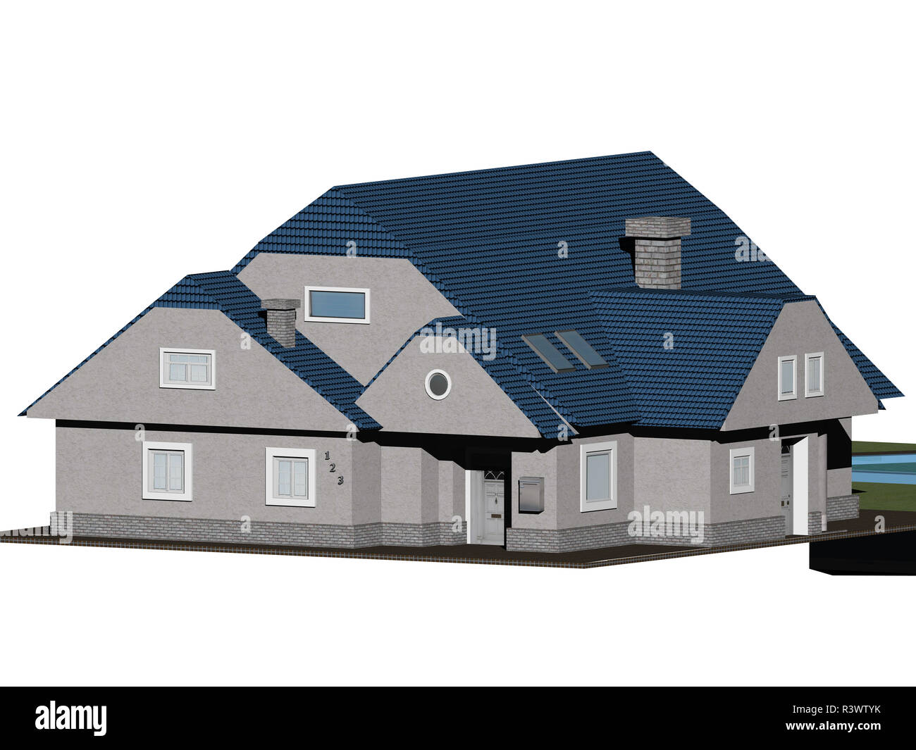 isolated family house Stock Photo - Alamy