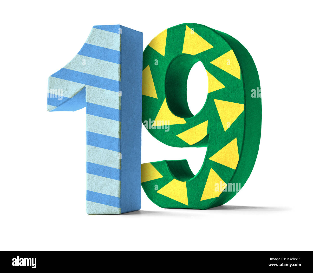Number 19 nineteen anniversary hi-res stock photography and images - Alamy