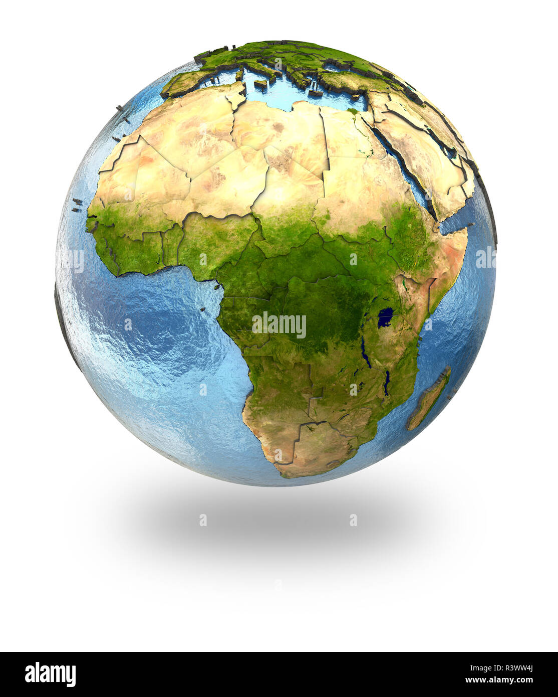 African continent globe hi-res stock photography and images - Alamy