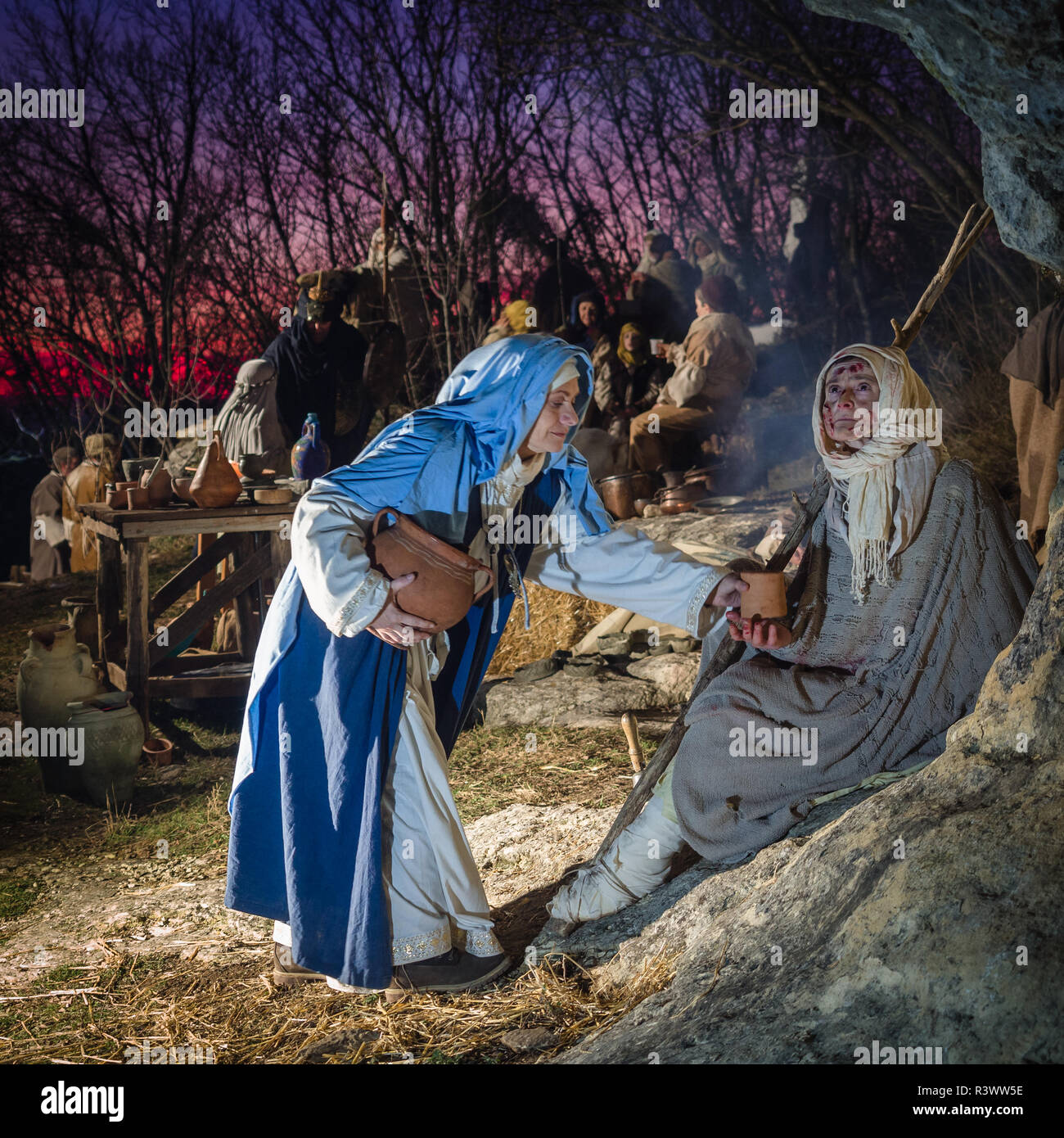 Nativity scene palestine hi-res stock photography and images - Alamy