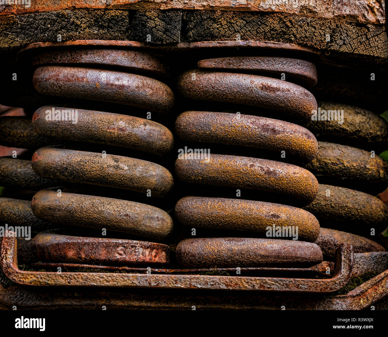 Railroad car springs hi-res stock photography and images - Alamy