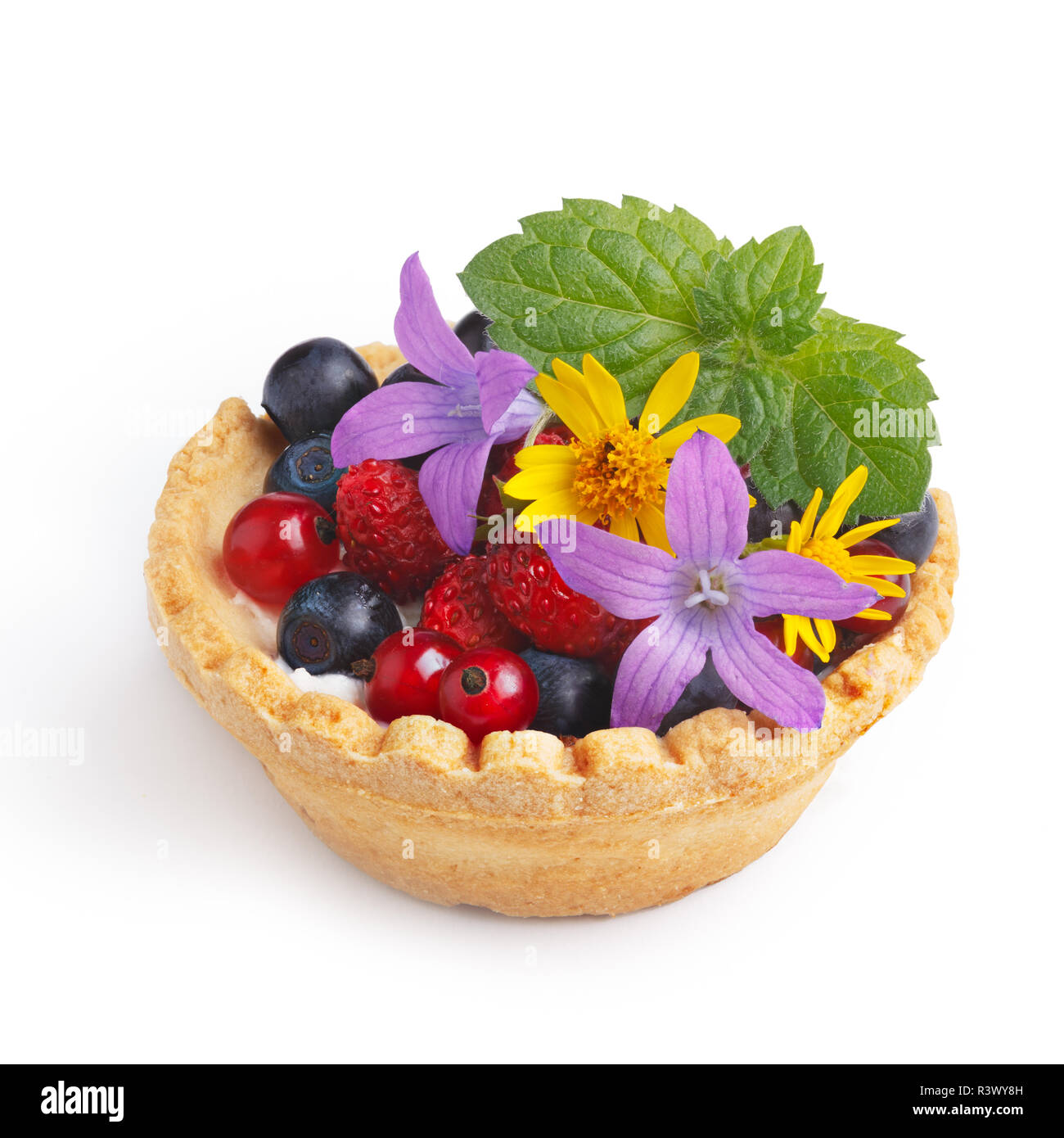 Dessert with wild berries Stock Photo - Alamy