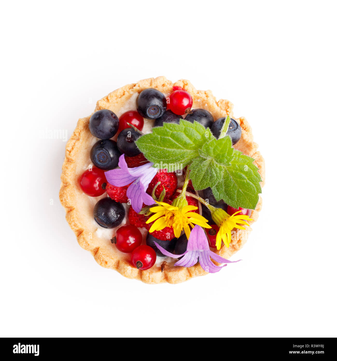 Dessert with wild berries Stock Photo - Alamy