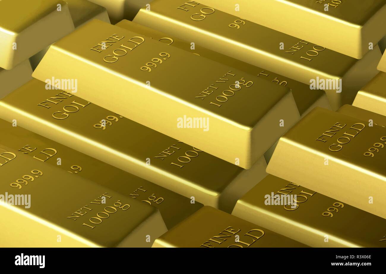 Stack of gold bars Stock Photo - Alamy