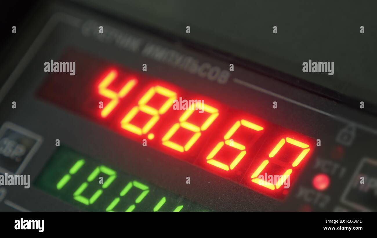 Electronic digital dial meter counter pipe. Manufacture of plastic ...