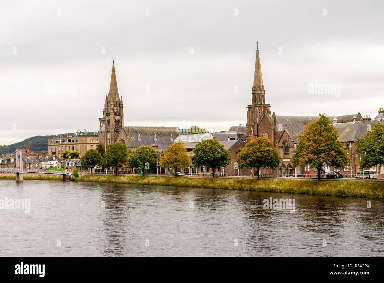 A tall gothic style Junction church and a Free Church of Scotland on ...