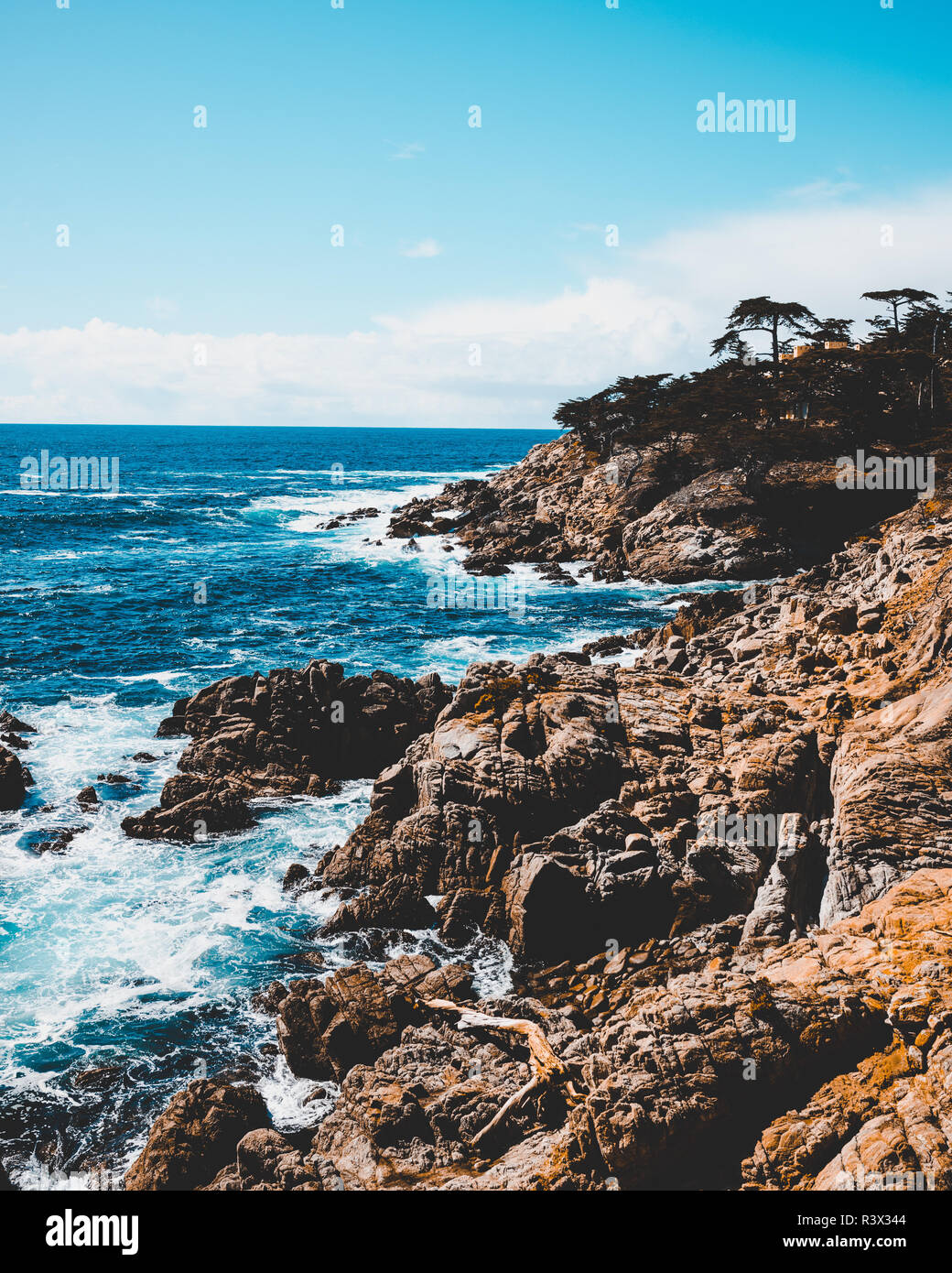 Pacific Ocean at Pebble Beach, California Stock Photo - Alamy