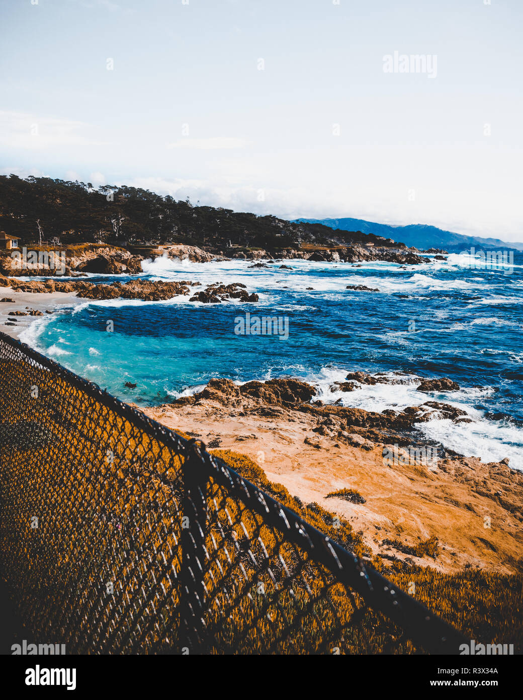 Pacific Ocean at Pebble Beach, California Stock Photo - Alamy