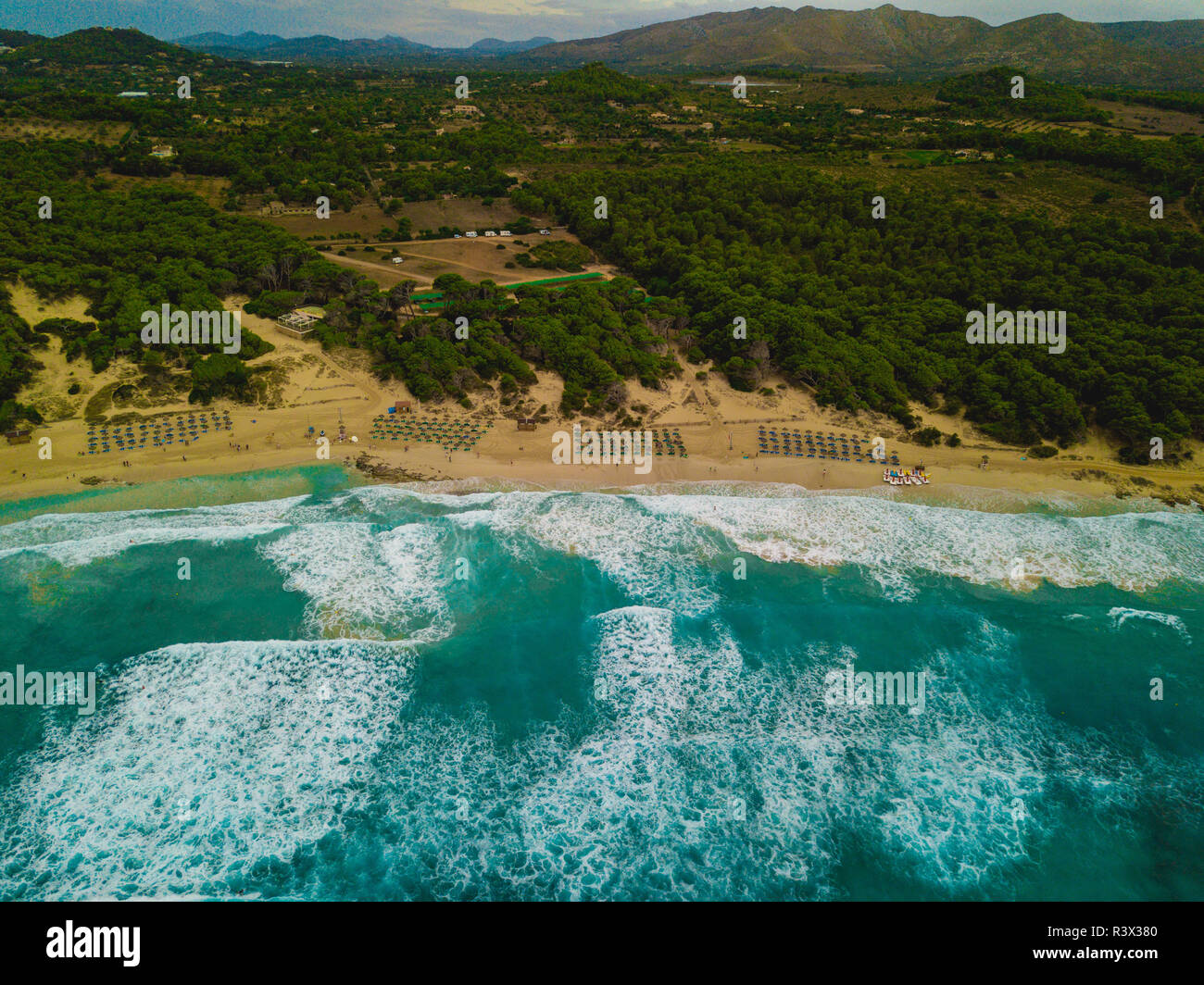 Aerial of Cala Ratjada in Mallorca, Spain Stock Photo - Alamy