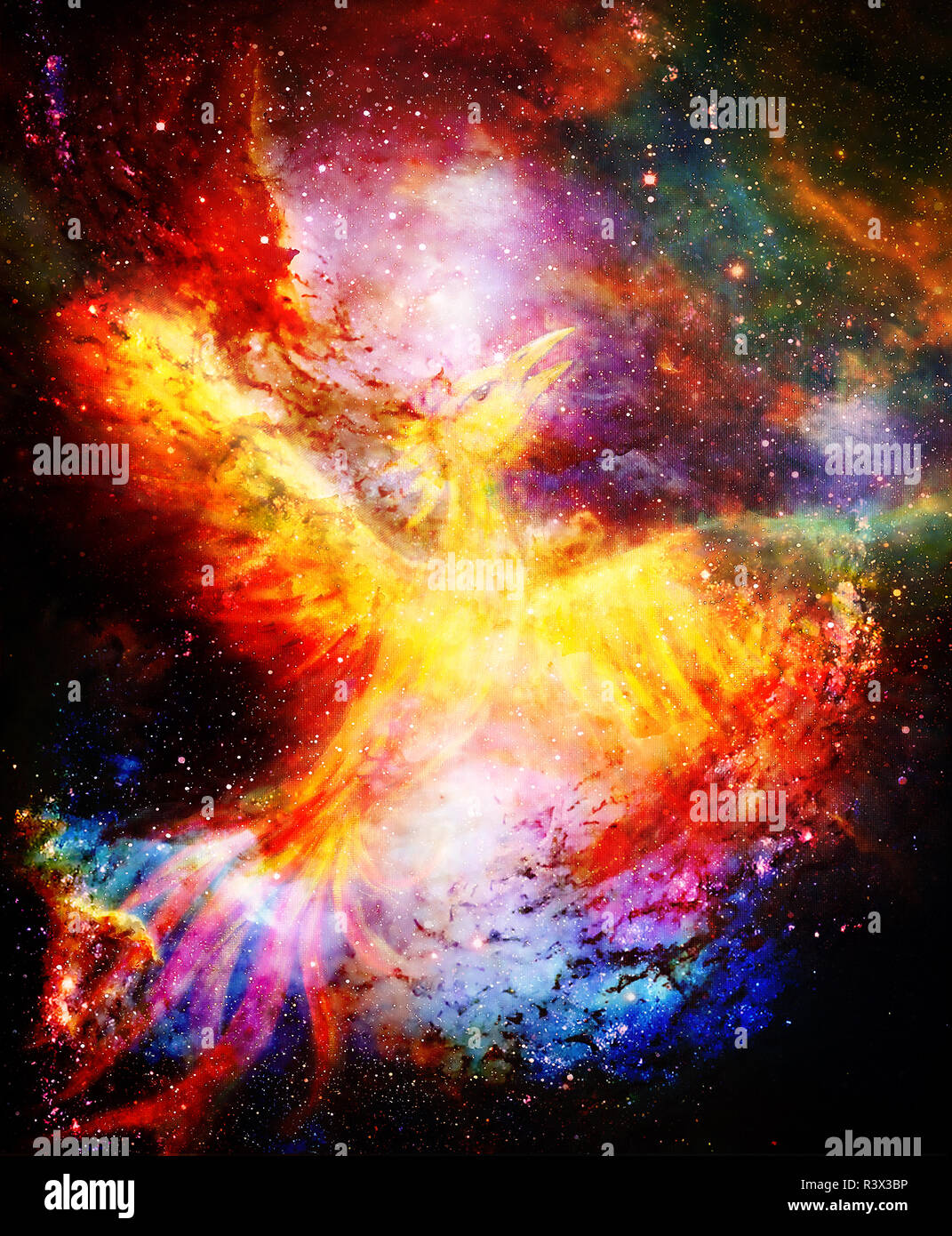 Galaxy Space That Looks Like A Bird