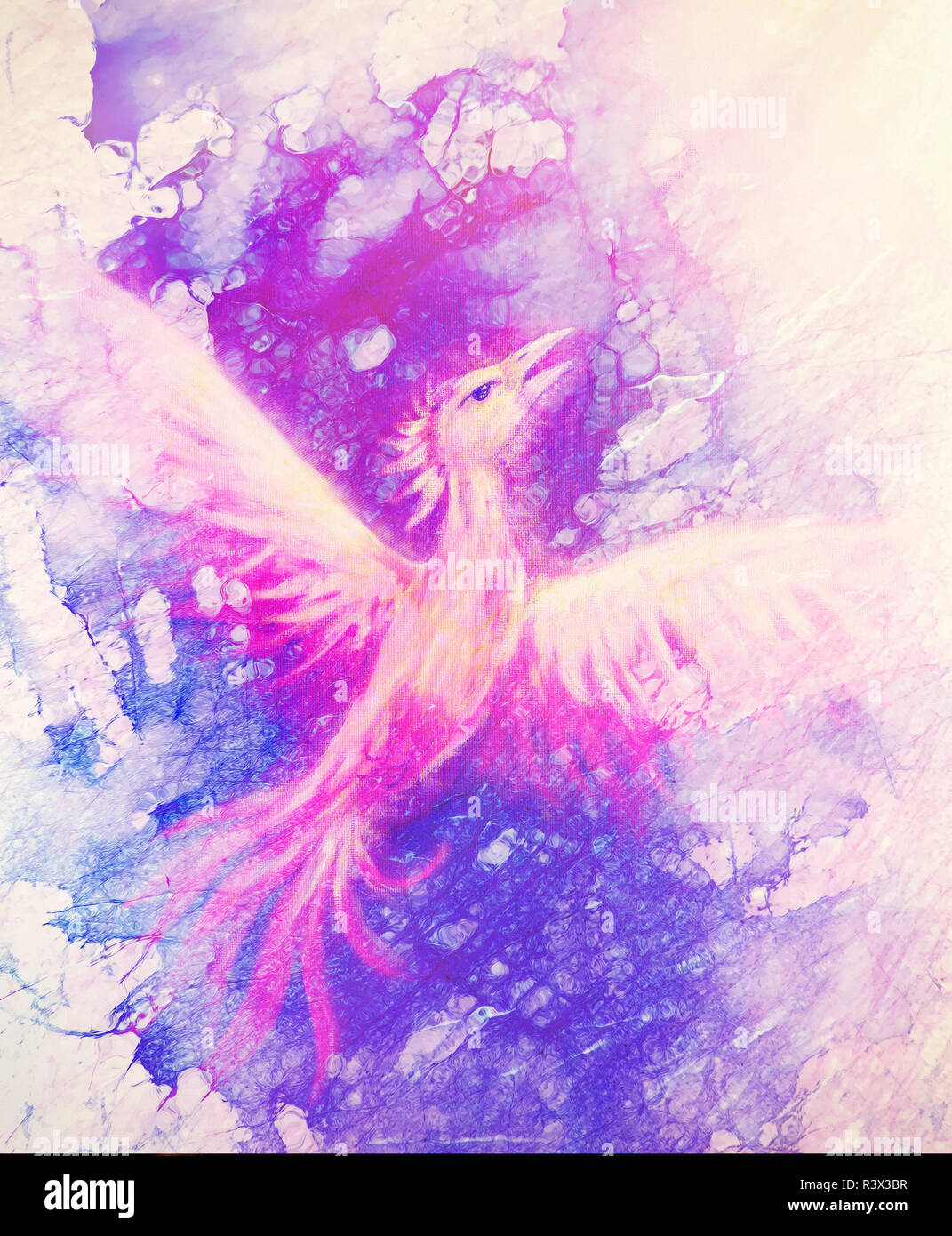 Pink Phoenix Bird