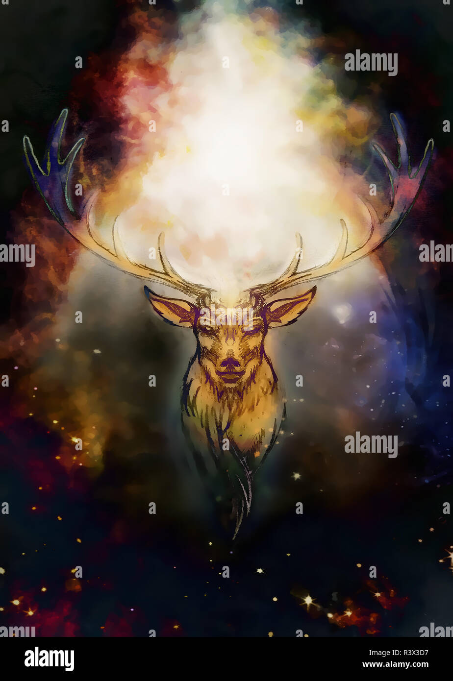 Cosmic deer hi-res stock photography and images - Alamy