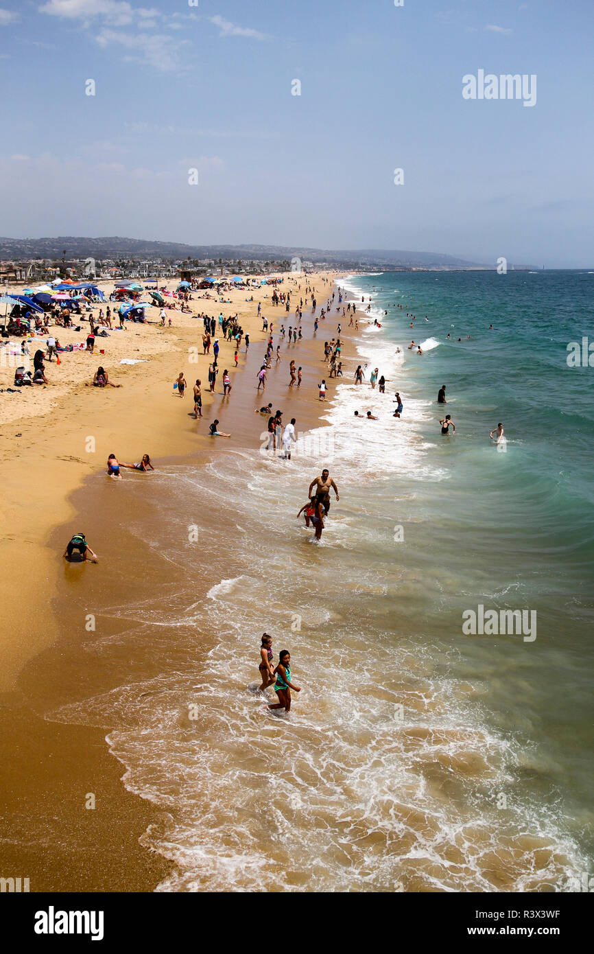 Balboa Pier Beach, Balboa Peninsula, Newport Beach, Orange County ...
