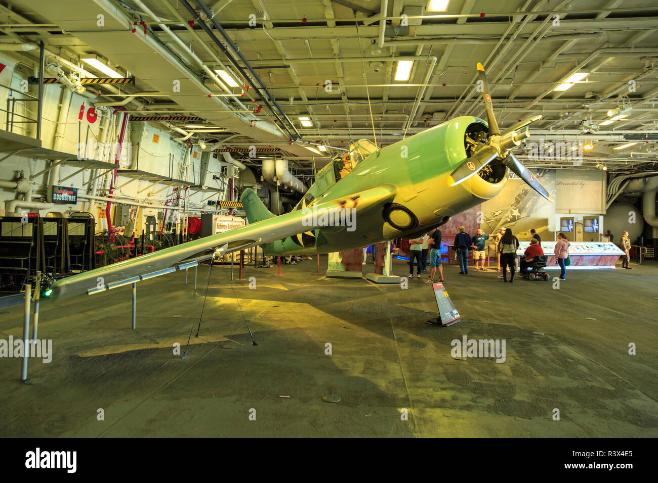 USS Midway Tour, San Diego Waterfront, California, USA Stock Photo - Alamy