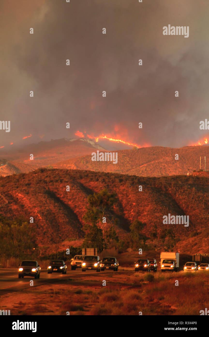 California Wildfire, Val Verde Fire, Ventura County, Southern ...