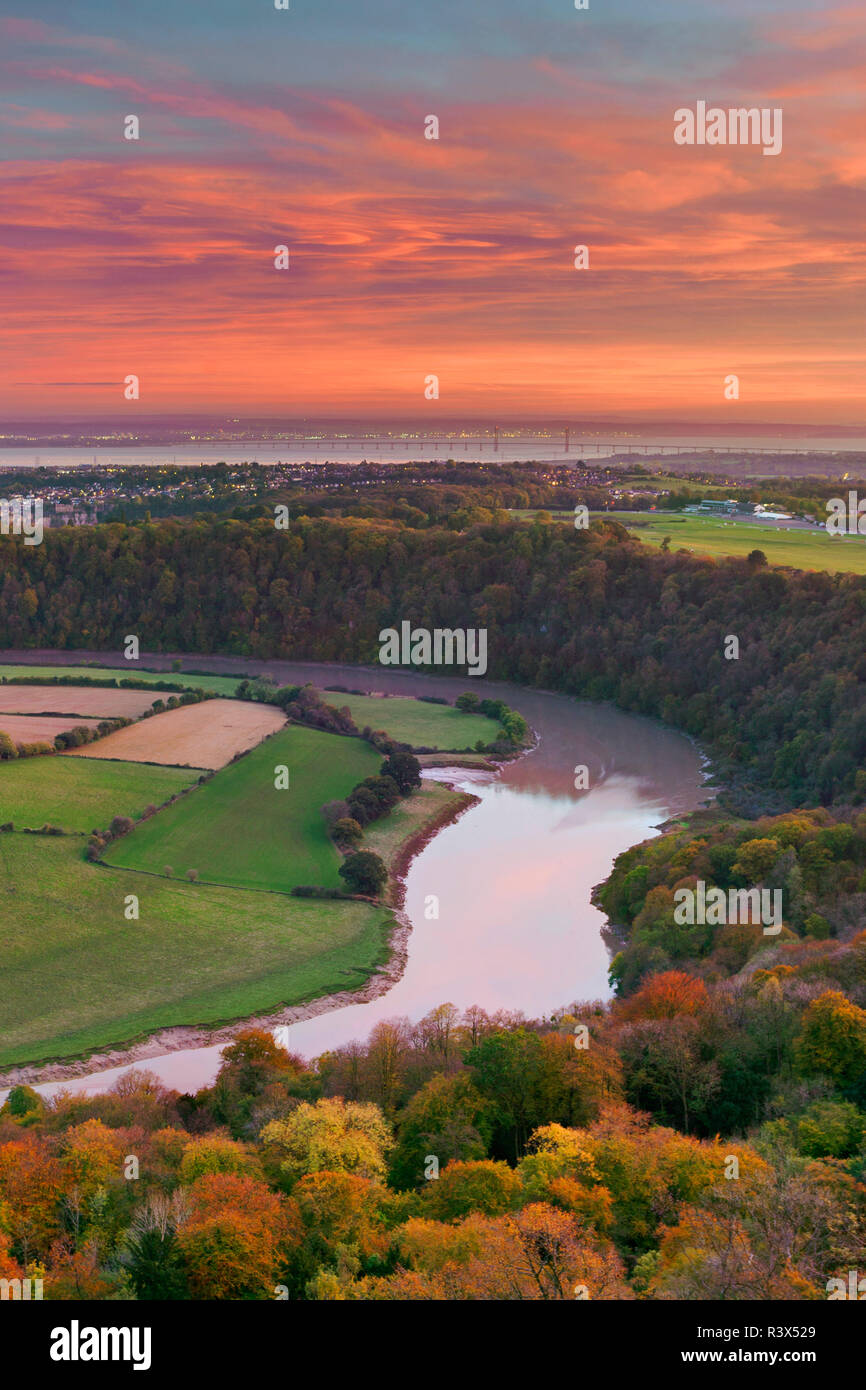 Upper Wyndcliff, River Wye and Severn Estuary, Wye Valley ...