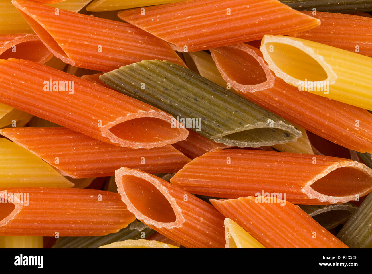 Three color penne pasta hi-res stock photography and images - Alamy