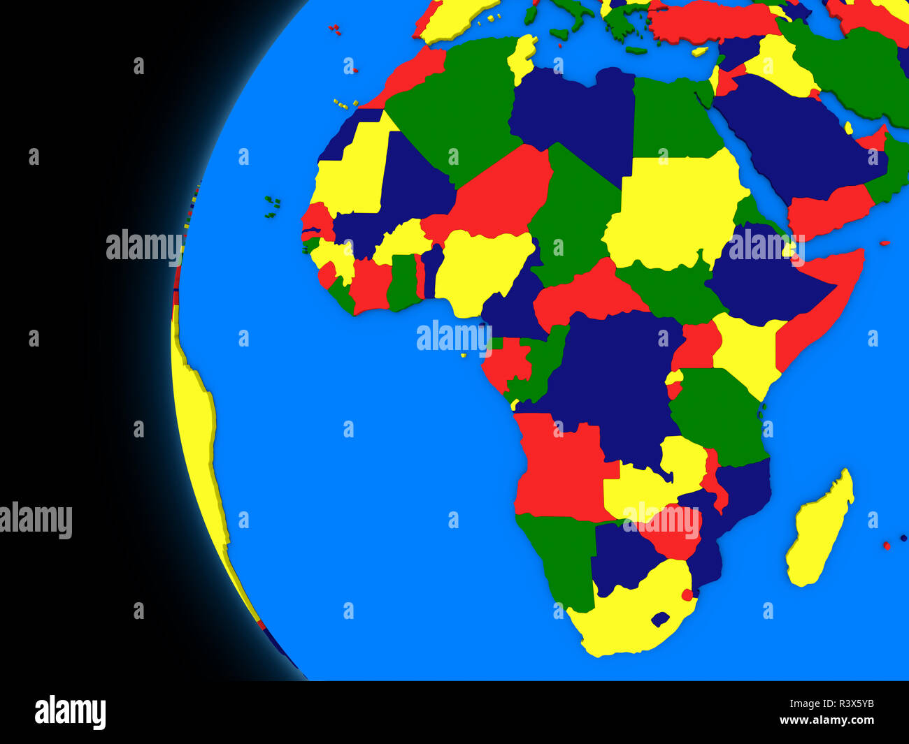 African continent globe hi-res stock photography and images - Alamy