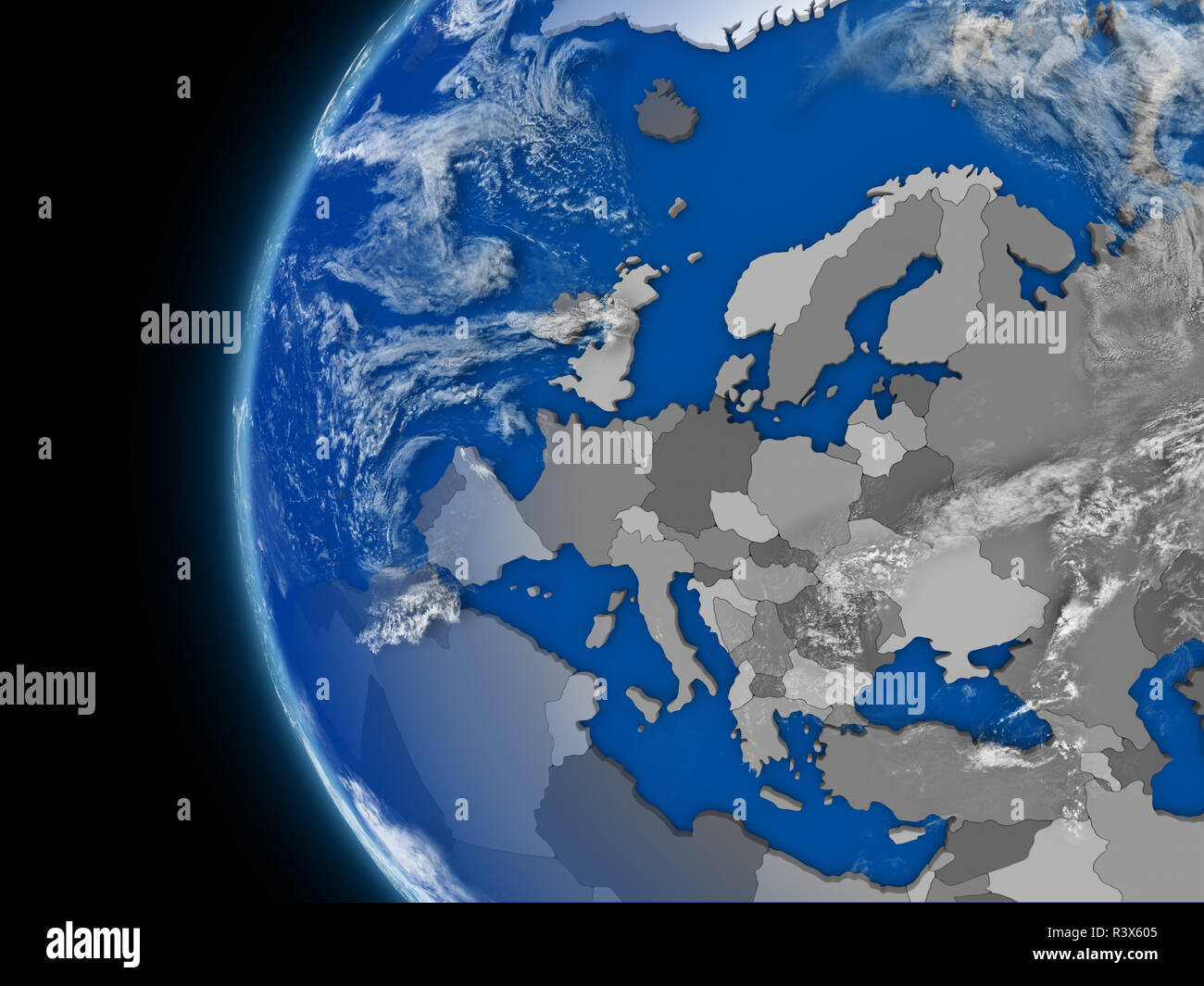 European continent globe hi-res stock photography and images - Alamy