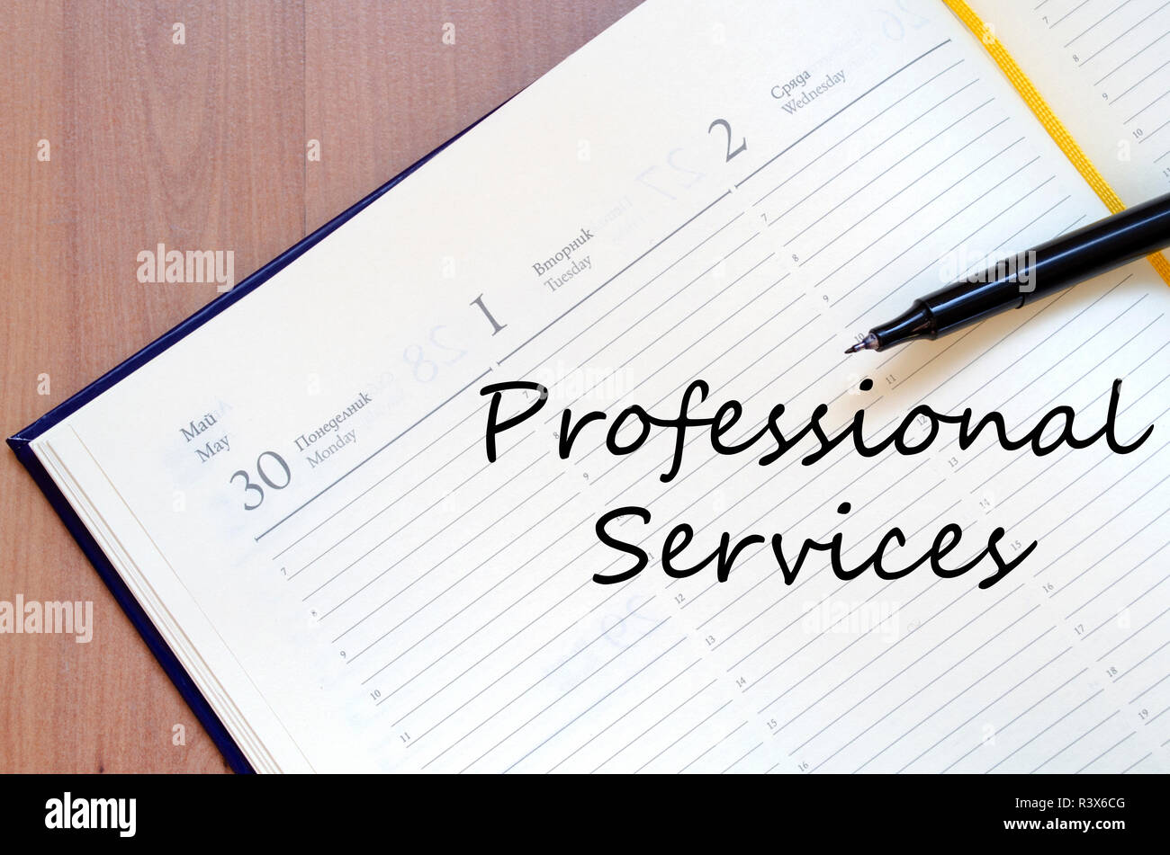 Professional services text concept Stock Photo - Alamy