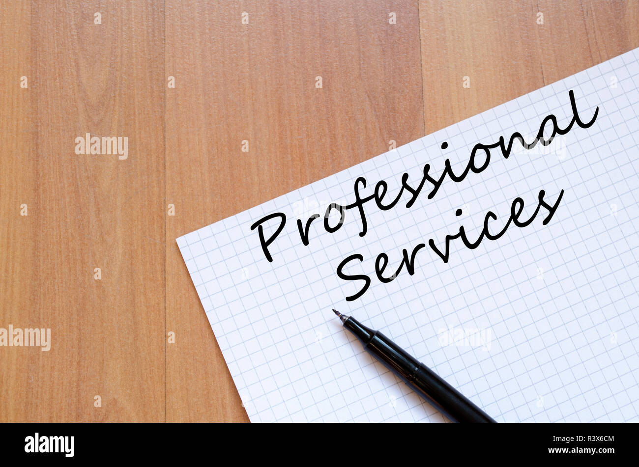 Professional services text concept Stock Photo - Alamy