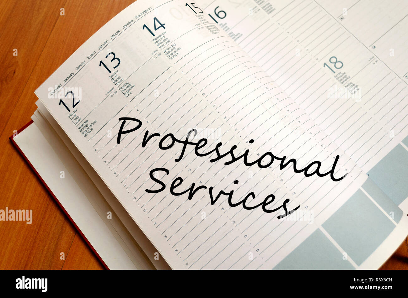 Professional services text concept Stock Photo - Alamy