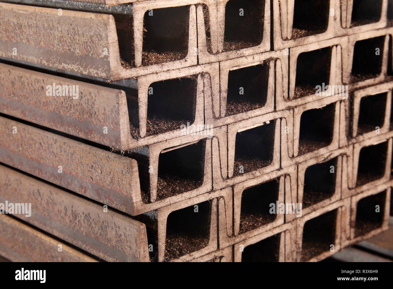 steel profiles in the factory Stock Photo - Alamy