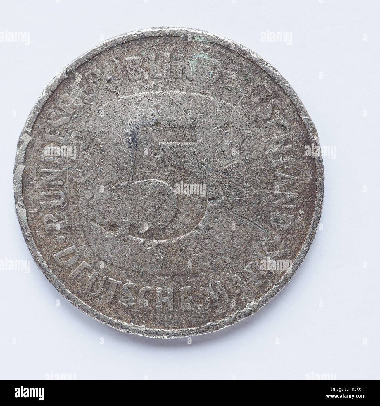5 Mark coin Stock Photo - Alamy