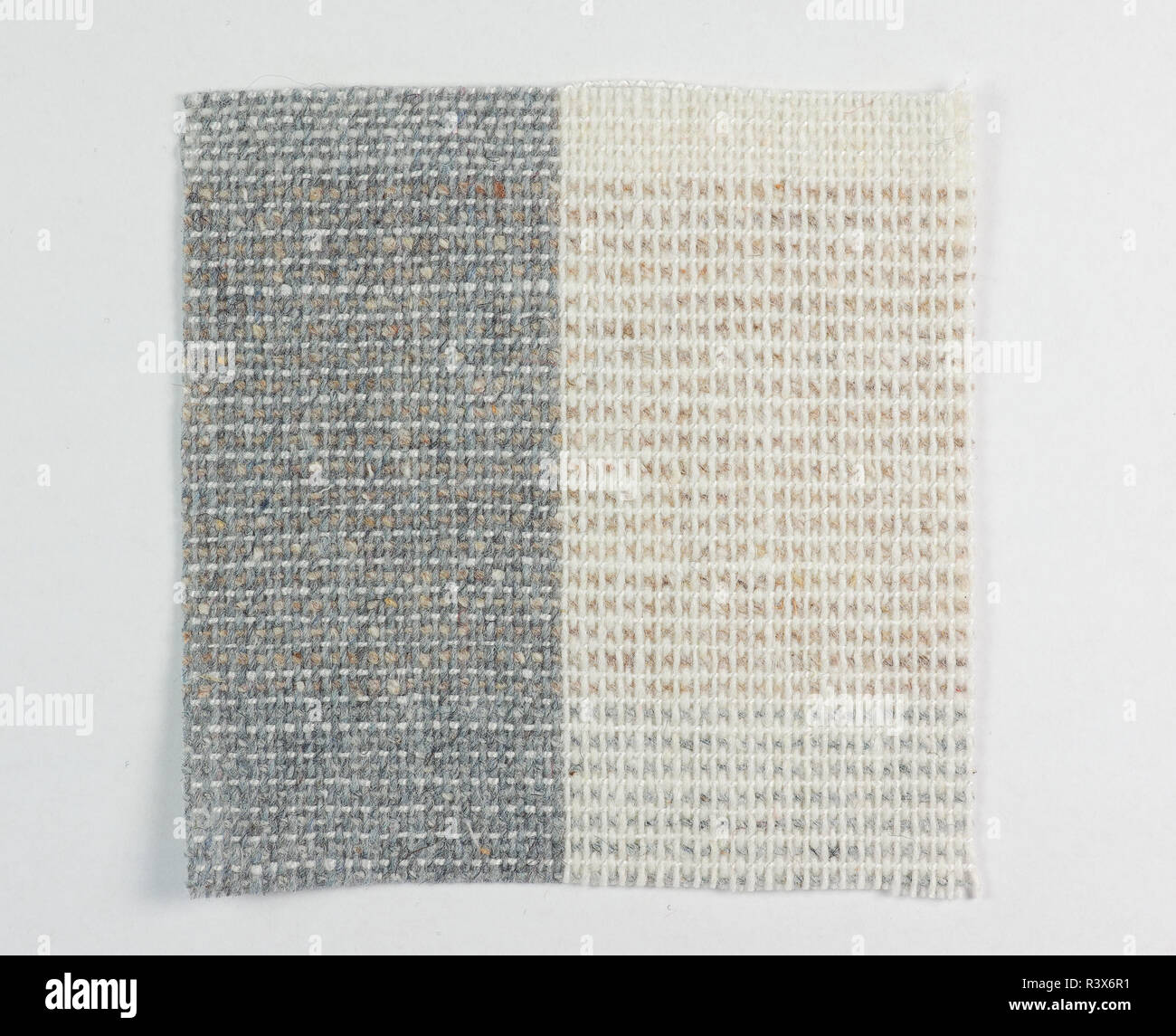 Grey fabric sample Stock Photo - Alamy