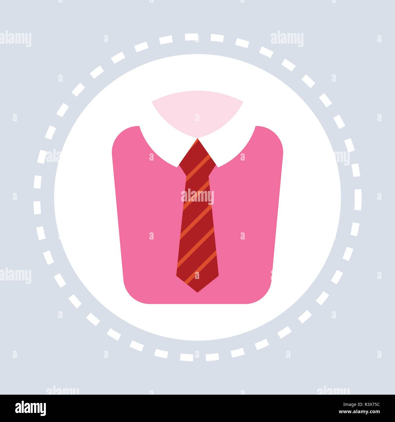 men's classic pink shirt shopping icon fashion clothes shop logo flat ...