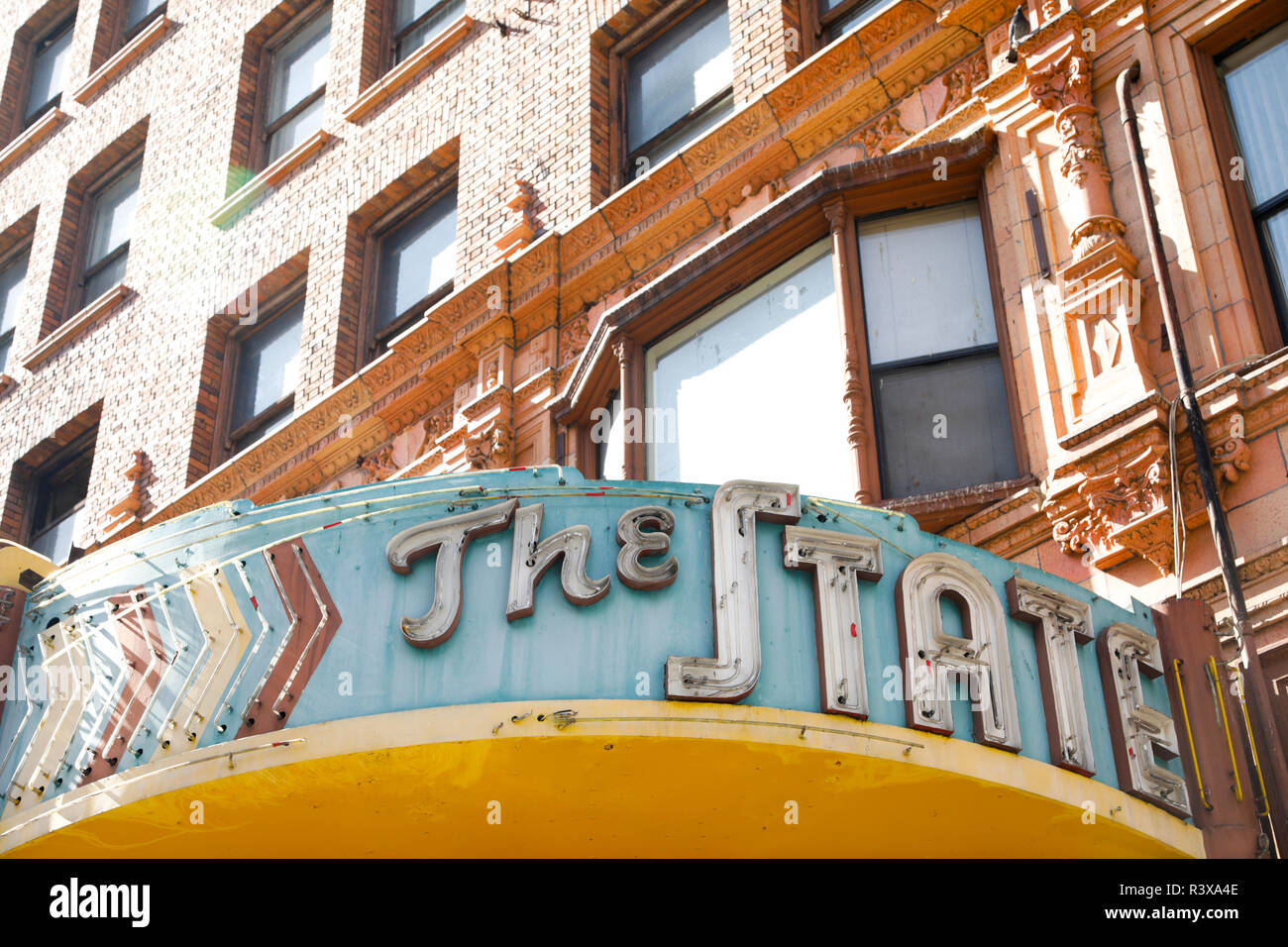 Vintage theater sign in Los Angeles, California. (Editorial Use Only ...