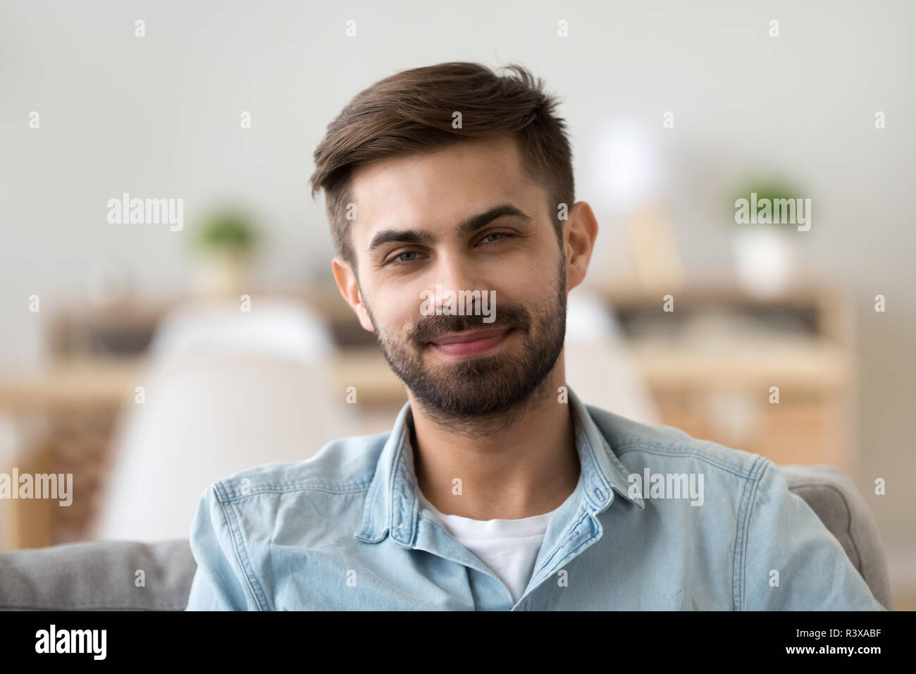 Joyful young student smiling camera hi-res stock photography and images ...