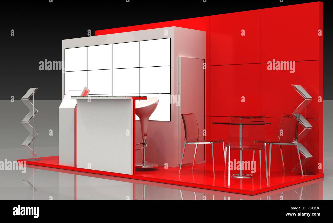 Exhibition Stand Interior-Exterior Sample Stock Photo - Alamy
