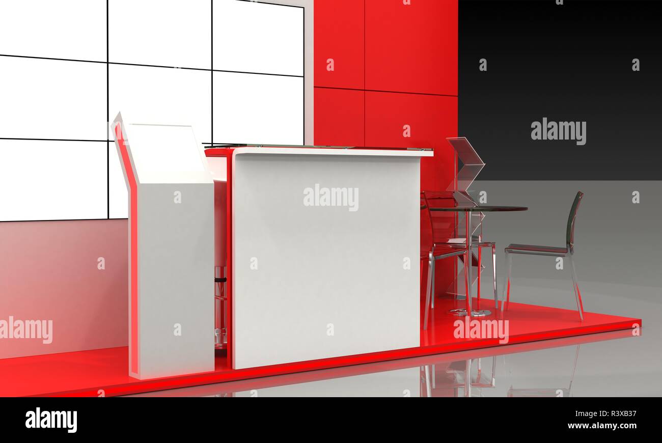 Exhibition Stand Interior-Exterior Sample Stock Photo - Alamy