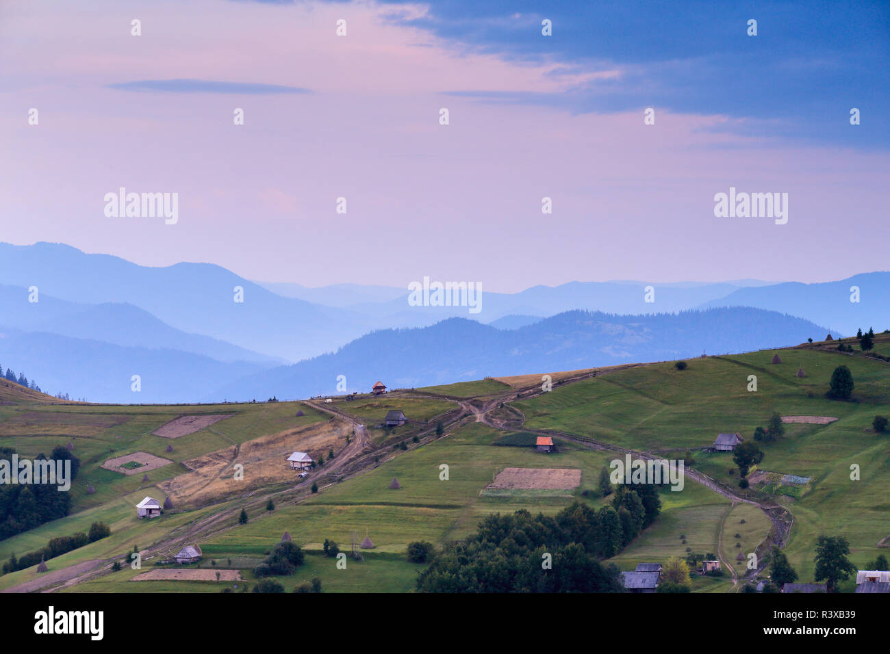 the land of blue hills Stock Photo - Alamy