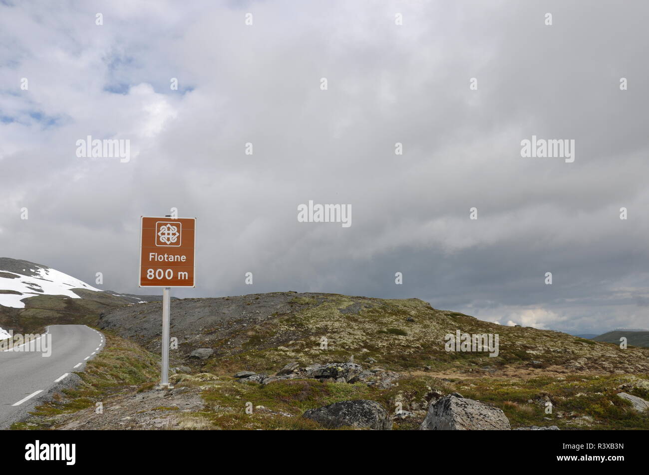 traffic sign,place of interest,note,road traffic,aurlandsfjellet Stock ...