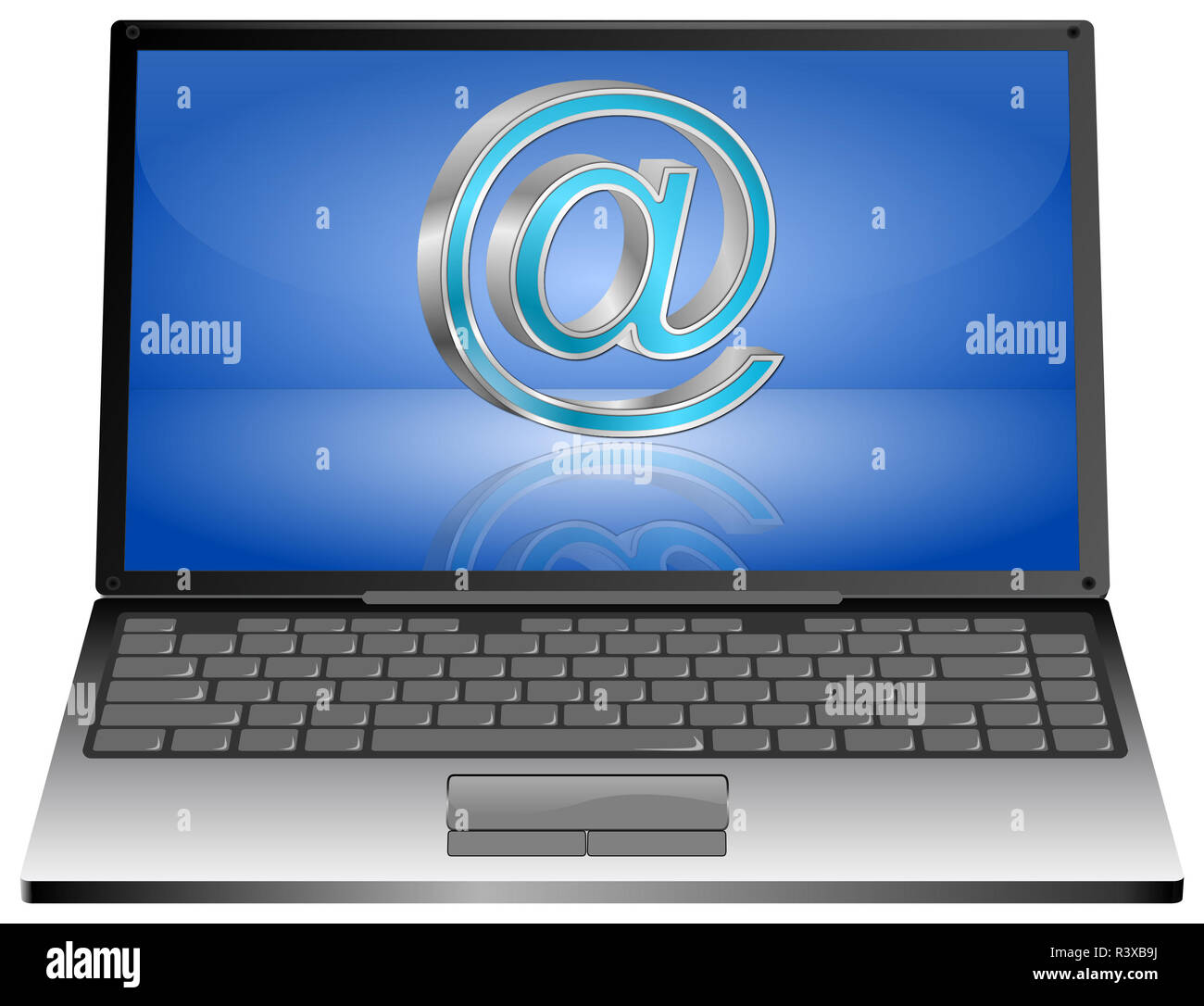 Laptop computer with Email symbol Stock Photo - Alamy
