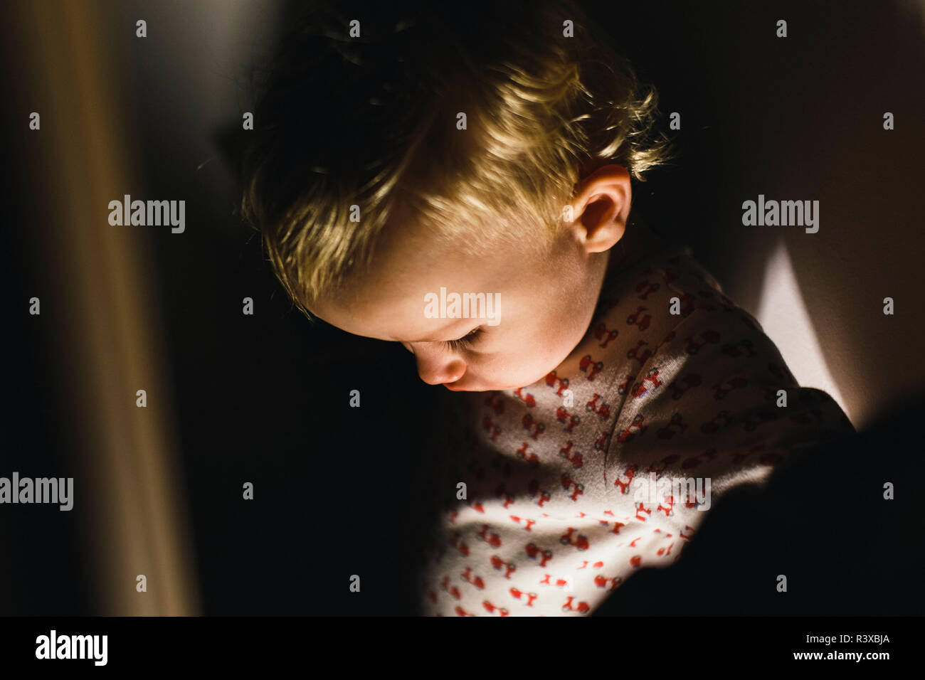 Concept of sad baby shy and scared Stock Photo - Alamy