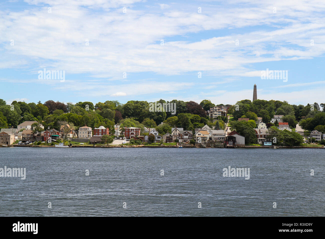 Houses on the water in Groton, Connecticut, Usa Stock Photo - Alamy
