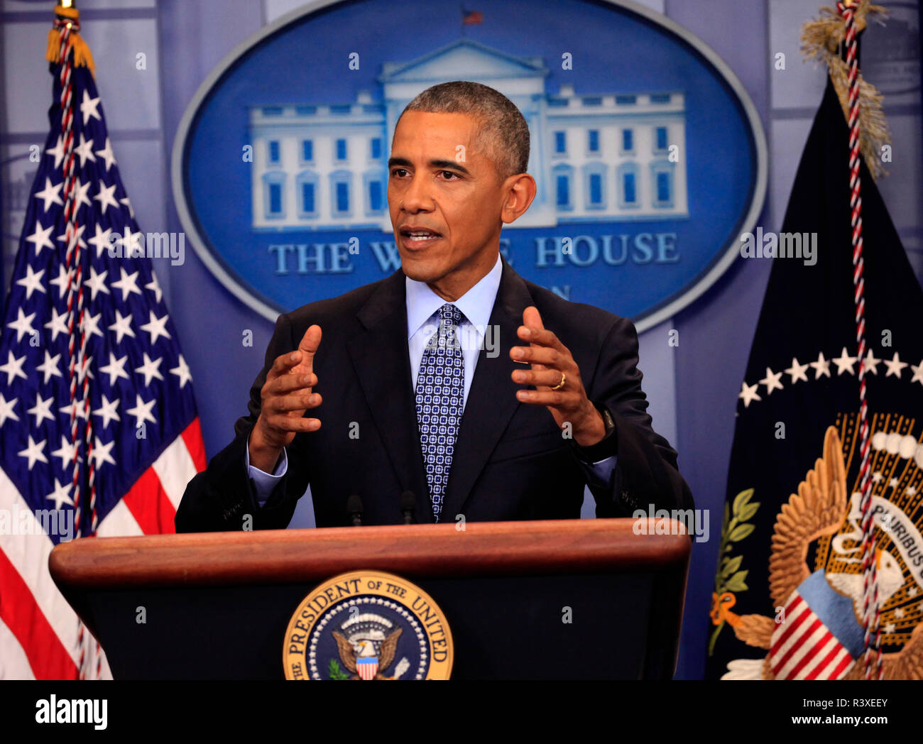 President Barack Obama holds his Last Press Conference in the White ...