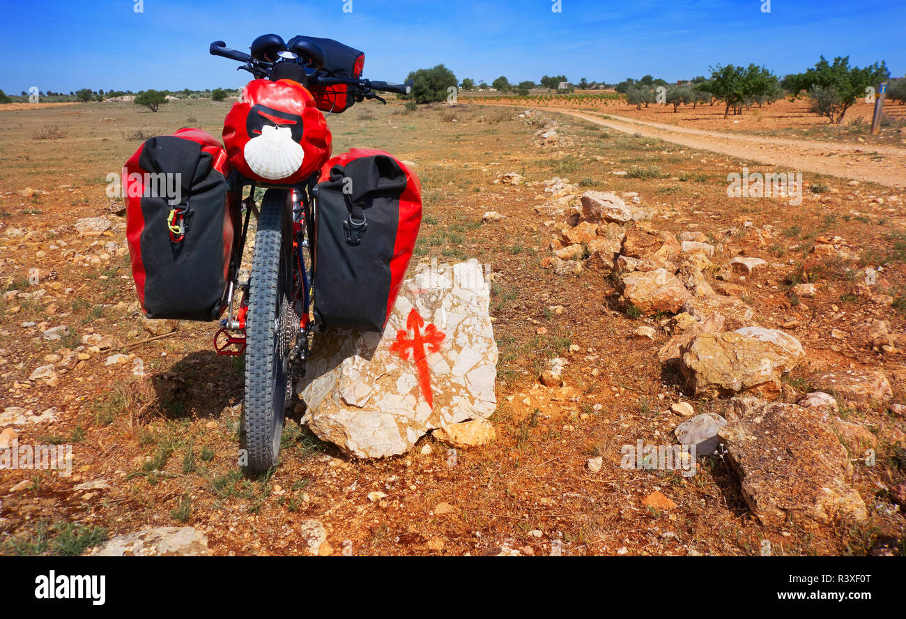 Pilgrims way spain bike hi-res stock photography and images - Alamy