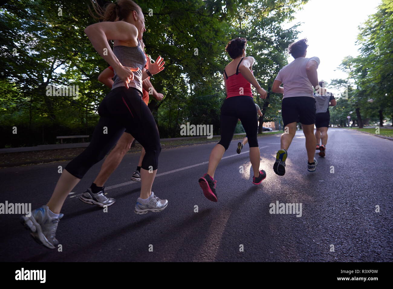 people group jogging Stock Photo - Alamy