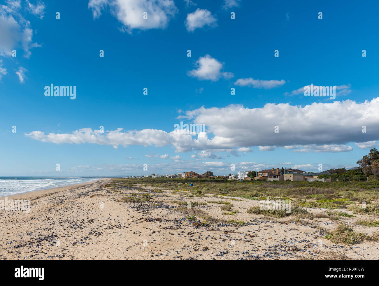 DWARSKERSBOS, SOUTH AFRICA, AUGUST 21, 2018: A beach scene in ...