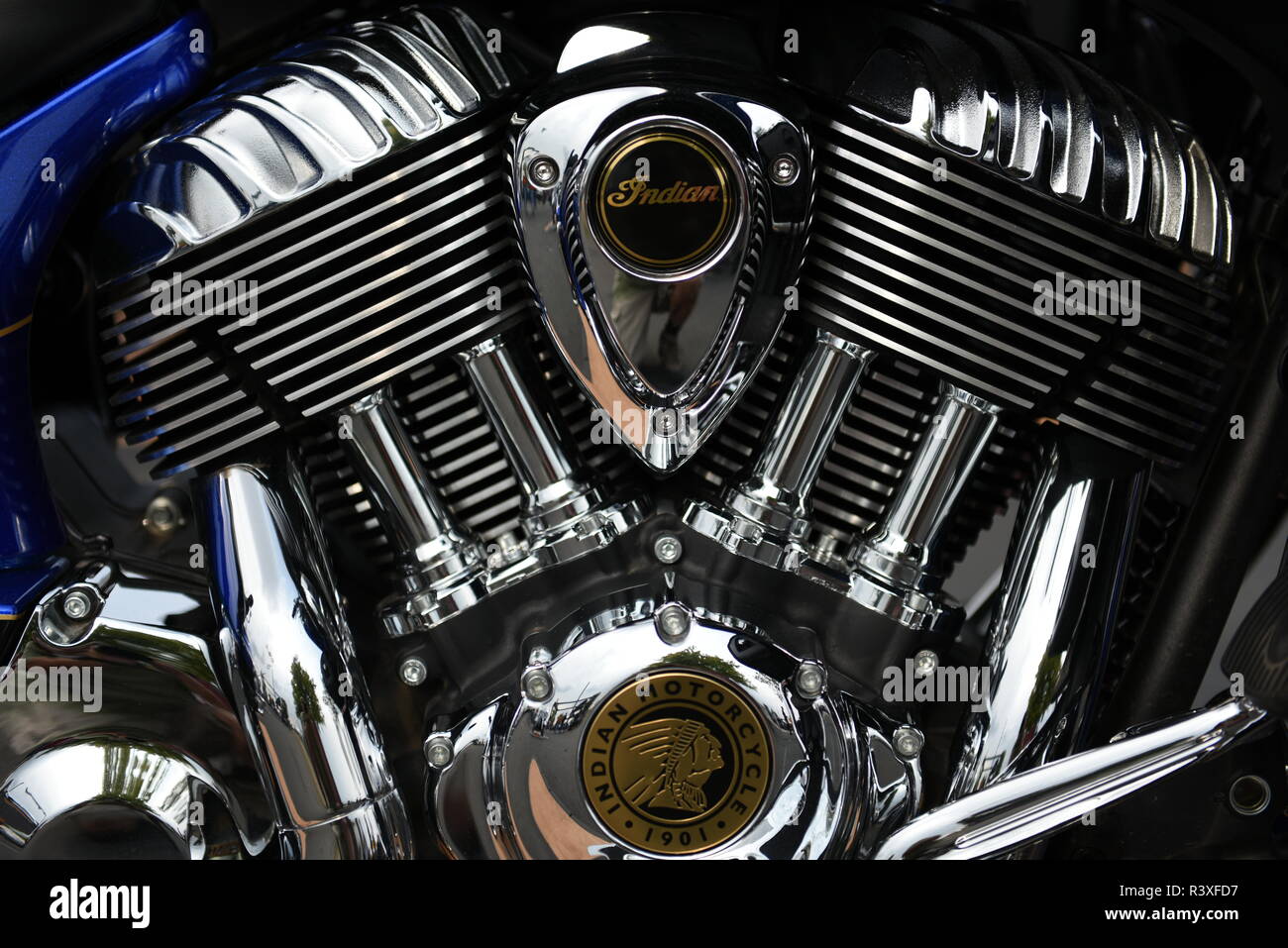 Indian Motorcycle Engine High Resolution Stock Photography and Images ...