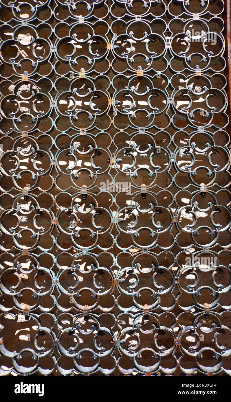 Toledo steel fence Castile La Mancha of Spain Stock Photo - Alamy