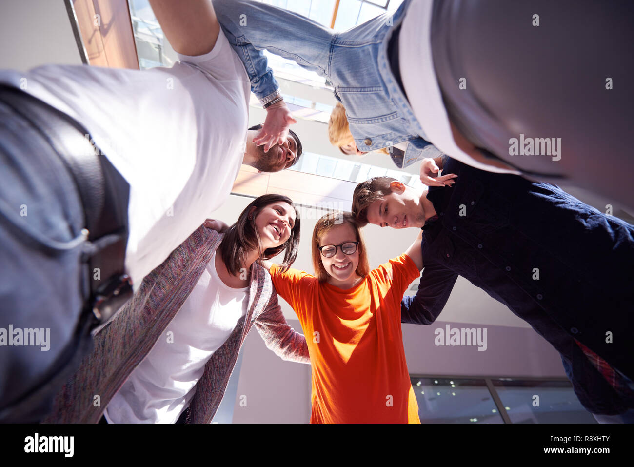 happy students celebrate Stock Photo - Alamy