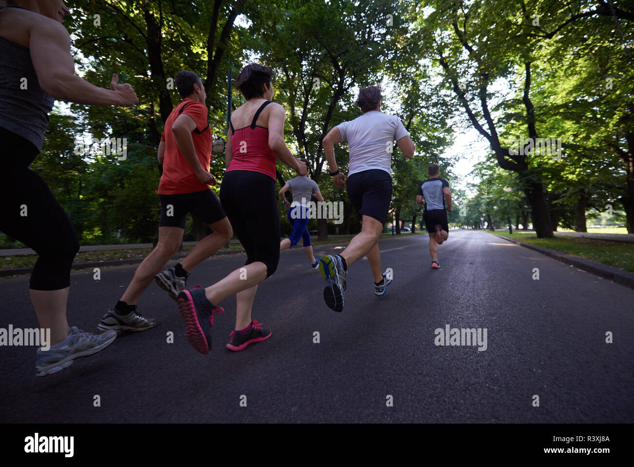 people group jogging Stock Photo - Alamy