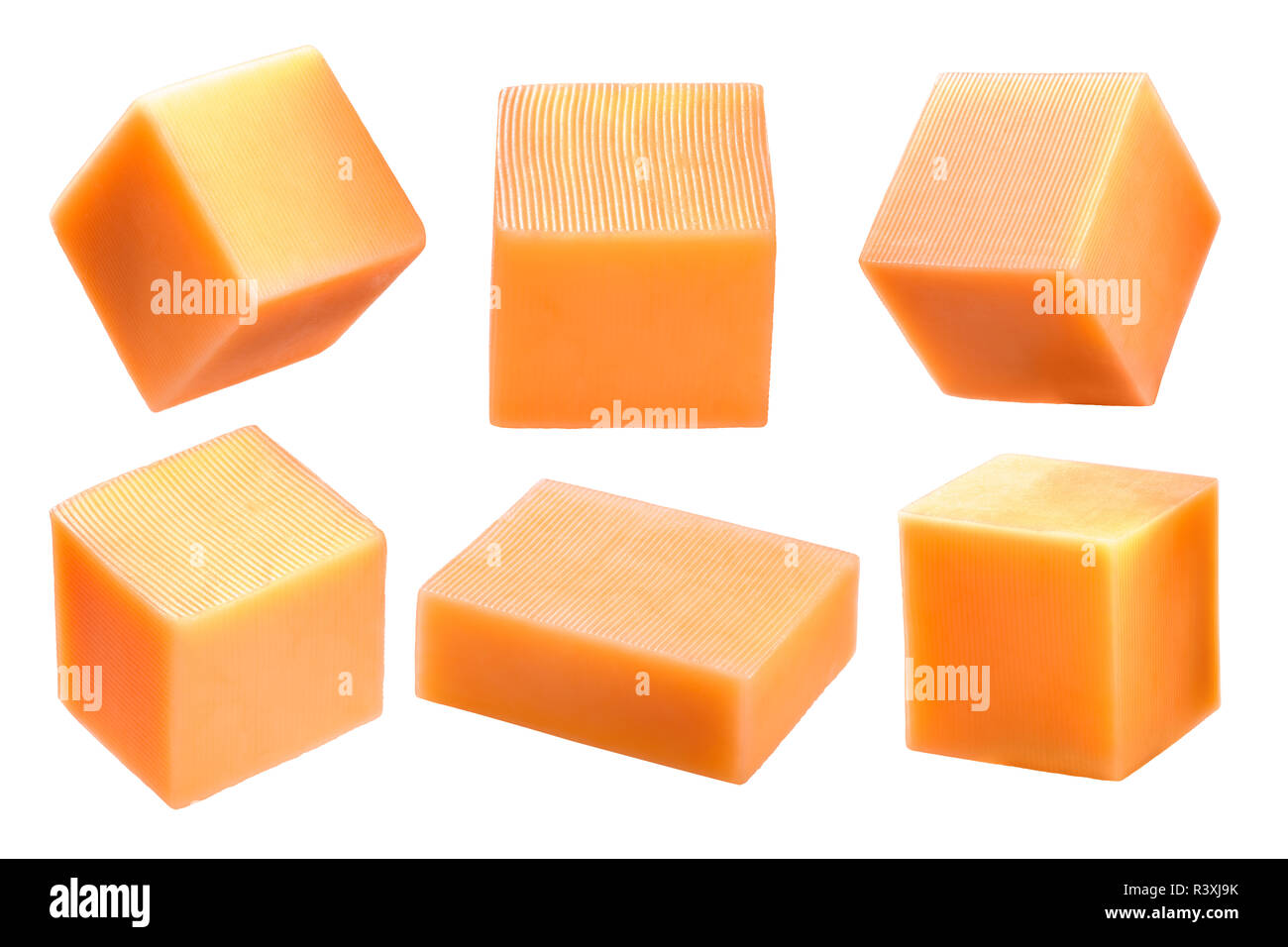 Blocks of cheddar cheese Cut Out Stock Images & Pictures - Alamy